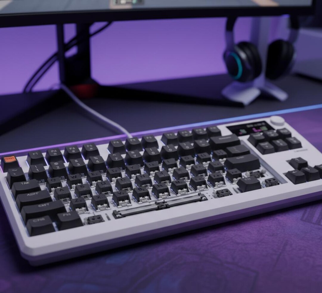 Luxury Custom Mechanical Keyboard Kit With Display, RGB, Hot-swap, VIA ...