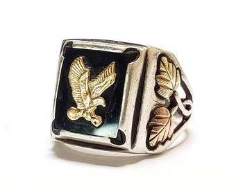 Mens Gold Eagle Ring - Etsy