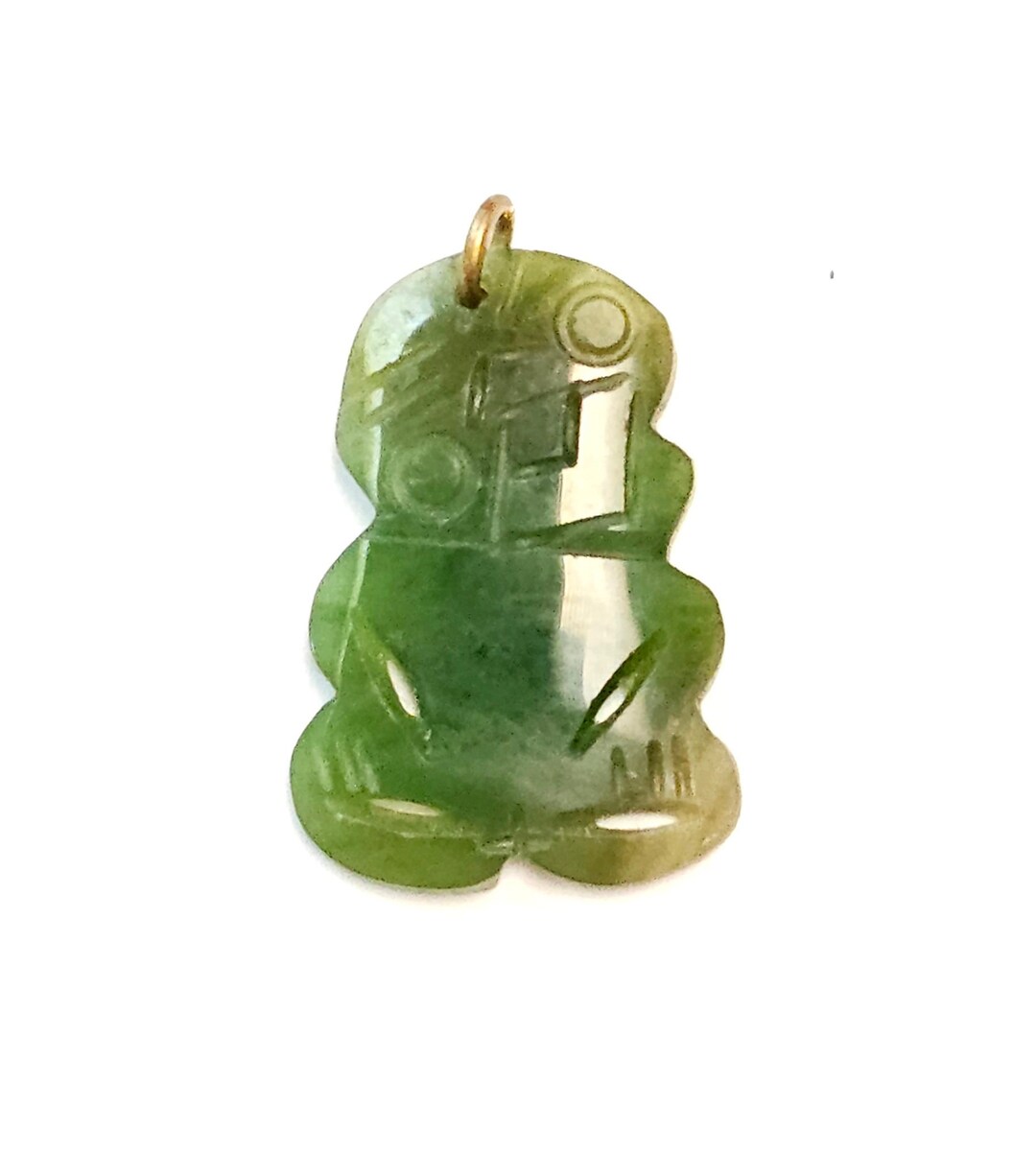 Hei Tiki Maori Pounamu Pendant New Zealand Jade 1 1/4 Tall - Etsy