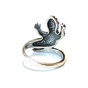 Lizard Gecko Ring Marcasite & Sterling Silver 3D Lizard Ring Size 9.5 ...