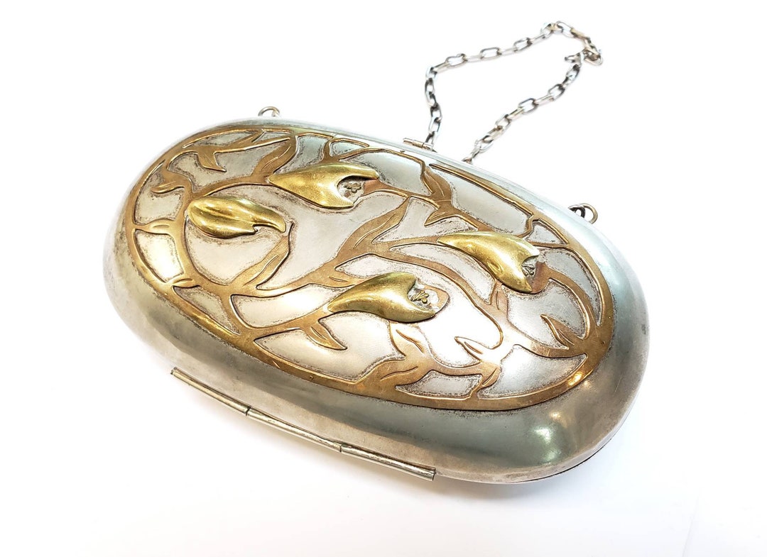 Art Nouveau Calla Lily Purse Pillow Purse Clutch Purse Alapaca Ca 1970s ...