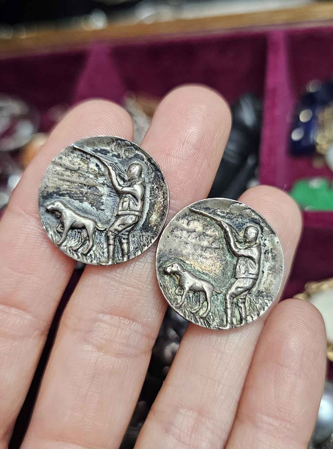 Vintage Fenwick & Sailor Sterling Silver Hunter Cufflinks - Etsy