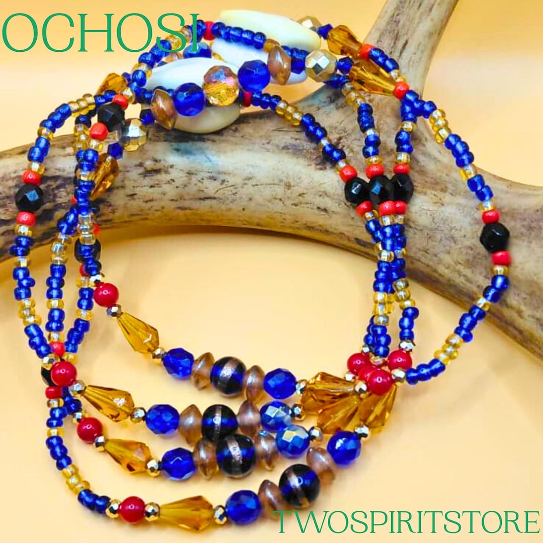 Ochosi Collar Eleke Necklace With Cowrie Shells for Divine Protection ...