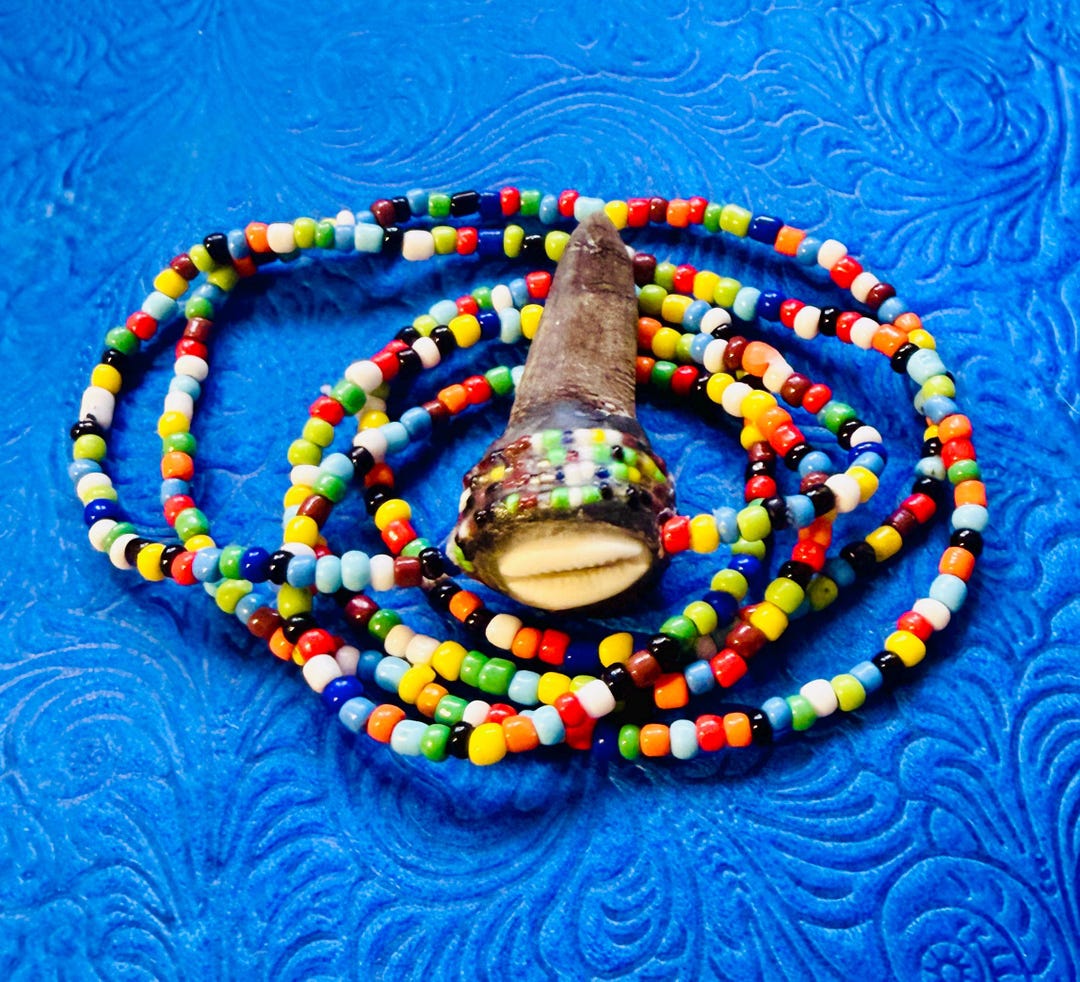 Real Afro Atlantic Horn Amulet Talisman Cowrie Necklace Orisha Palo ...