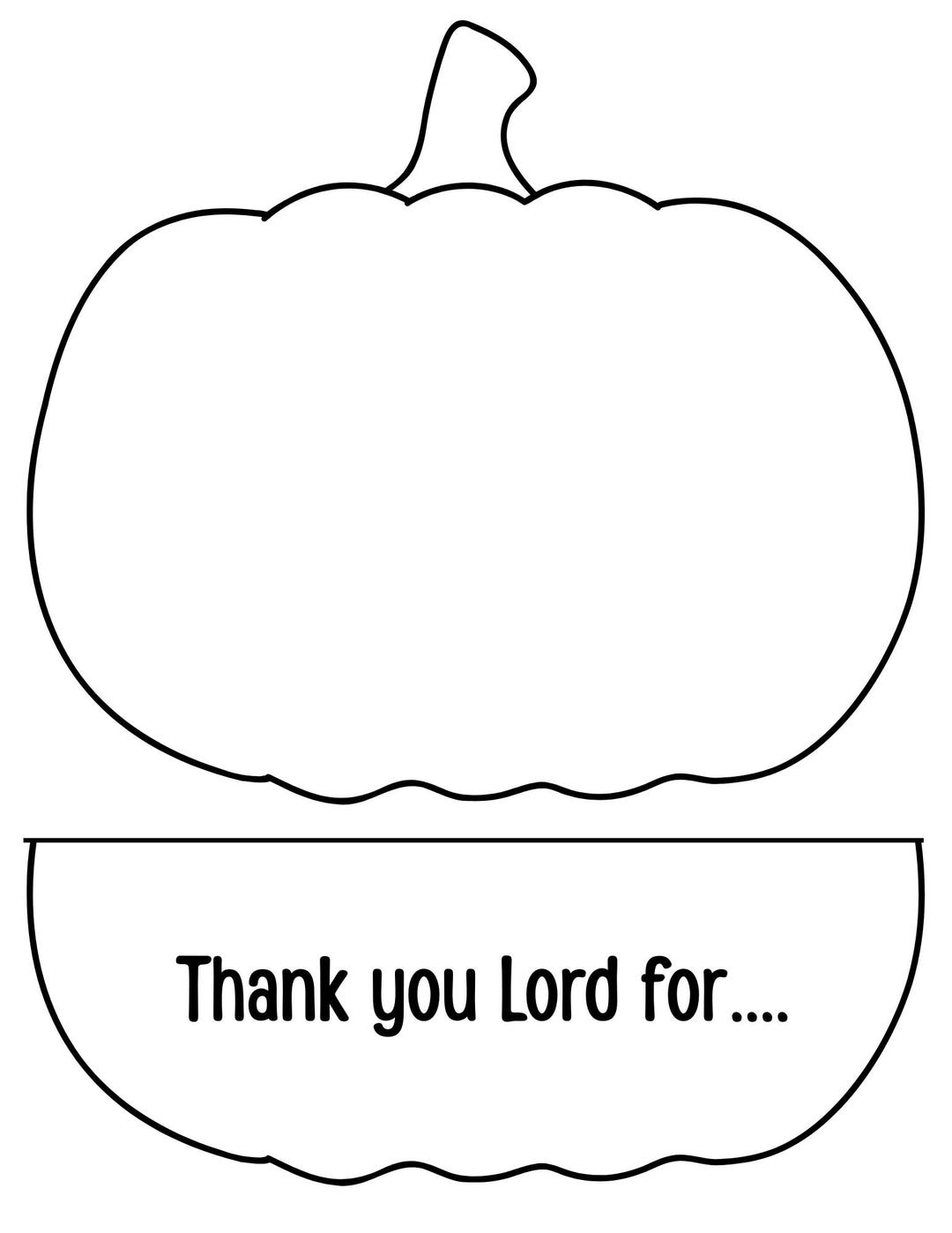Thankful Pumpkin Christian Craft | Bible-based Fall Activity for Kids ...