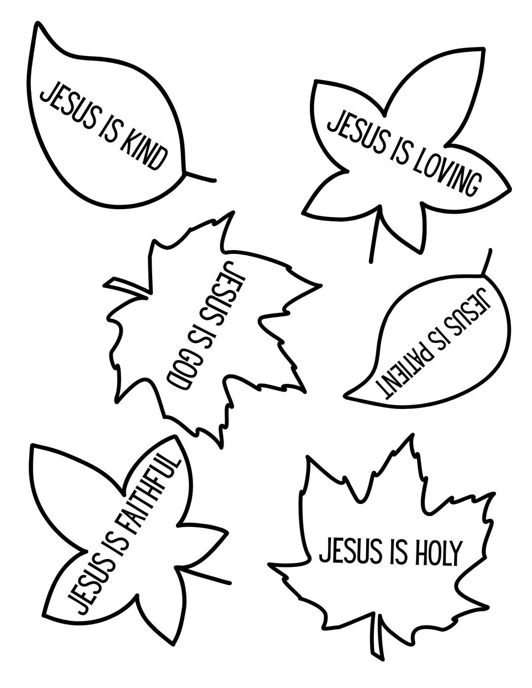 Fall in Love With Jesus Craft – Christian Fall Activity for Kids - Etsy