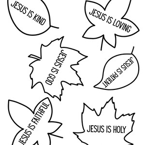 Fall in Love With Jesus Craft – Christian Fall Activity for Kids - Etsy