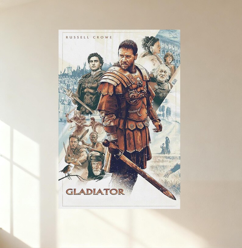 Gladiator Movie Poster: Minimalist Home Decor Art Print - Etsy