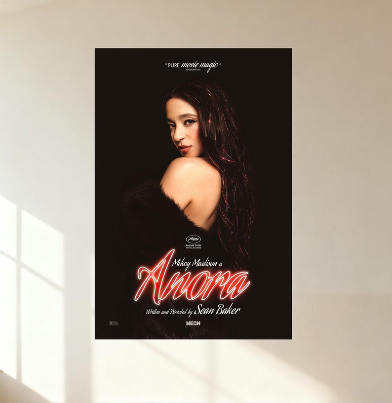 Anora Movie Poster: Minimalist Canvas Wall Art - Etsy UK