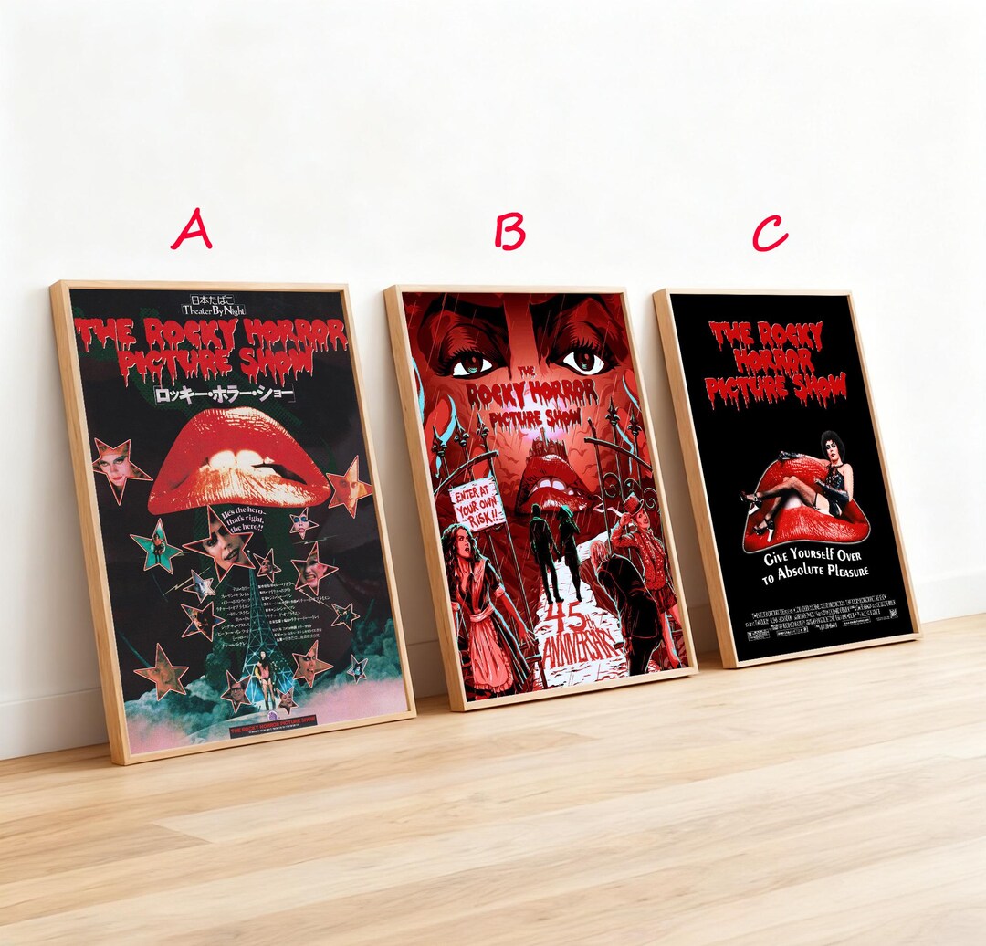 Rocky Horror Picture Show Poster: Minimalist Movie Canvas Art - Etsy