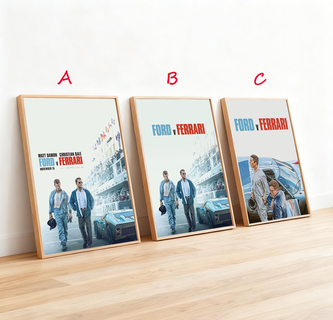 Ford V Ferrari Movie Poster: Minimalist Wall Art Print - Etsy