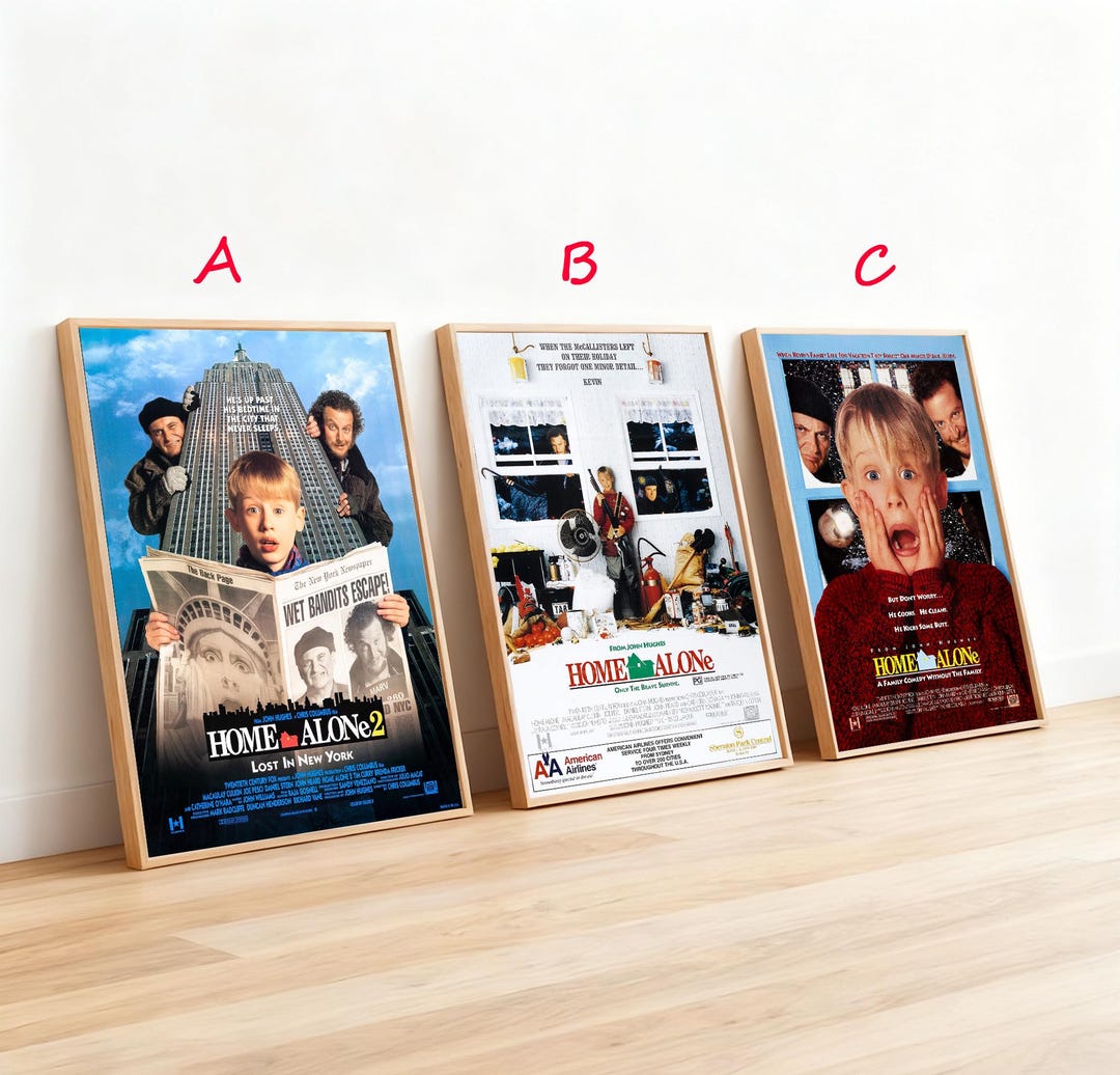 Home Alone Movie Poster, Canvas Art Print - Etsy
