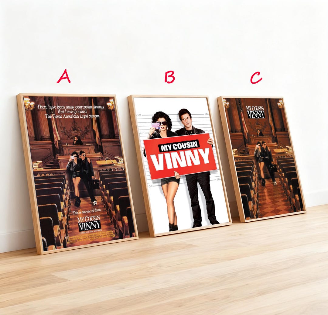 My Cousin Vinny Movie Poster: Minimalist Canvas Wall Art - Etsy Canada