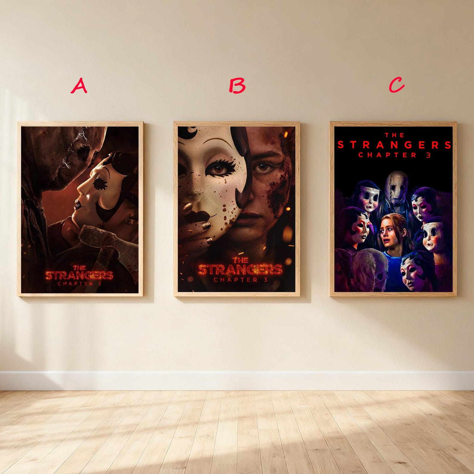 The Strangers Chapter 3 Movie Poster: Vintage Film Art, Classic Decor ...
