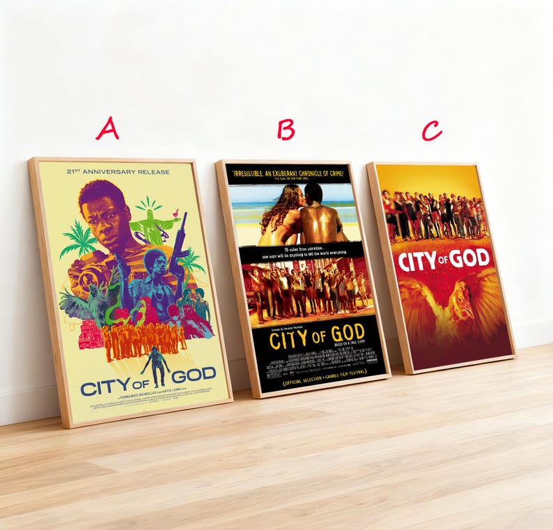 City of God Movie Poster,room Decor, Home Decor, Art Poster for Gift ...