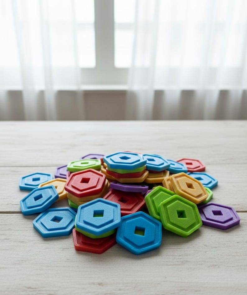 Monedas de juego inspiradas en Roblox: Robux impresos en 3D, recuerdos ...