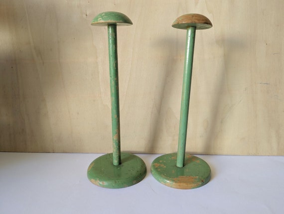 French Vintage Hat Display Stands Milliner Hat Holder Green - Etsy