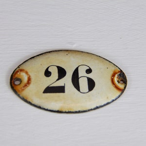 French Antique Enamel Numbers Loft Living, Furniture Hardware, Antique ...