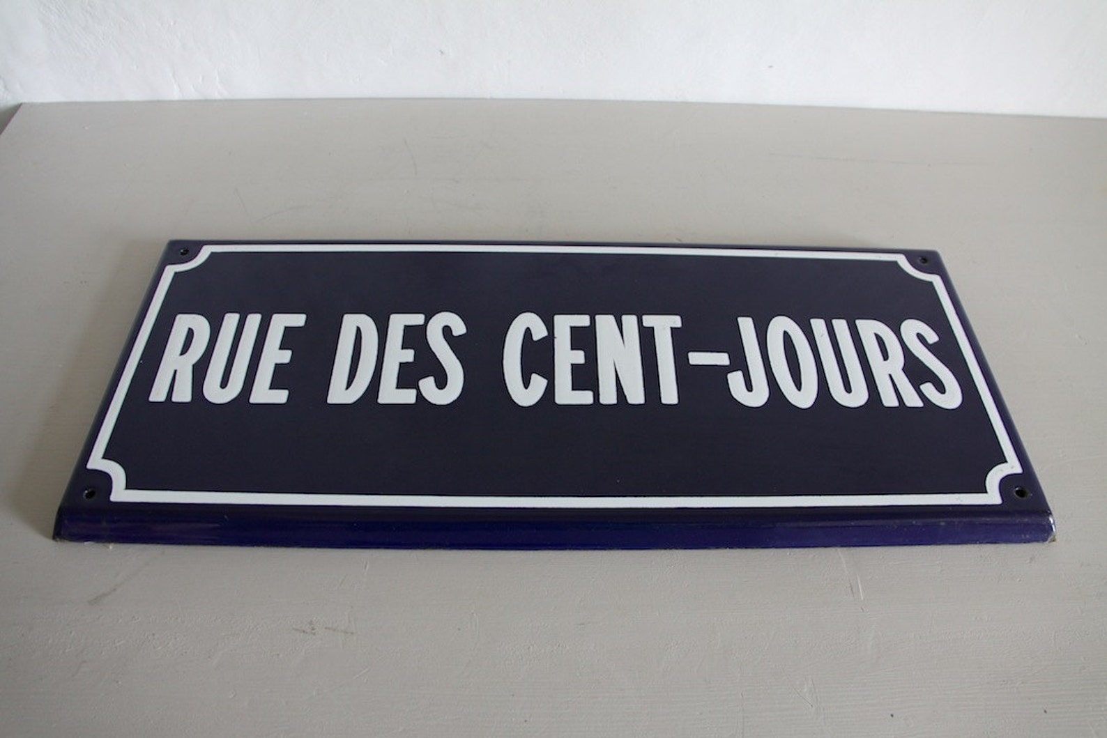 French Enamel Antique Street Sign Porcelain Sign Street of a - Etsy