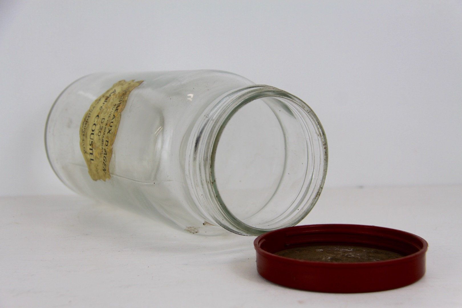 Vintage French Large Clear Glass Jar Prunes Pruneaux | Etsy