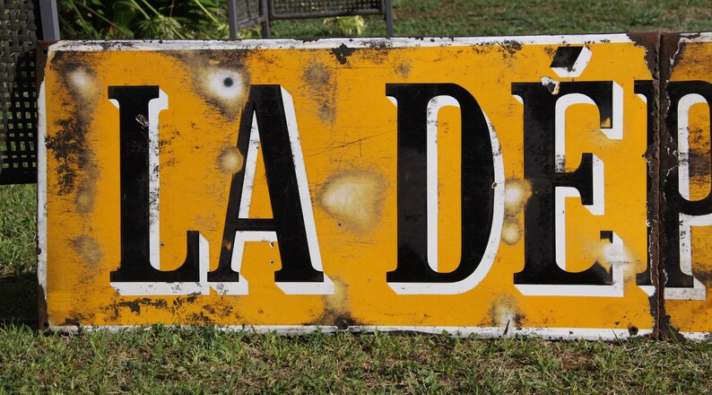 HUGE French Antique Advertising Sign Collectable Sign. Giant - Etsy