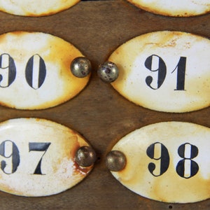 French Antique Enamel Numbers Loft Living, Furniture Hardware, Antique ...