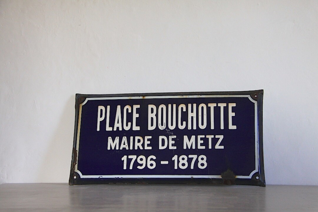 LARGE French Enamel Antique Street Sign Loft Living RARE - Etsy