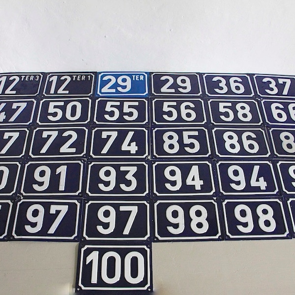 French House Numbers - Etsy