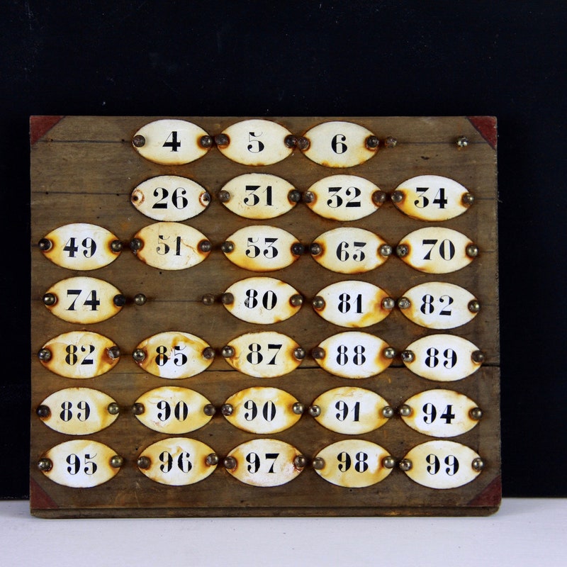 French Enamel Number - Etsy