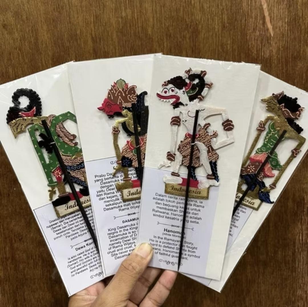 Mini Leather Wayang Puppets Set | Indonesian Shadow Puppets Cultural ...