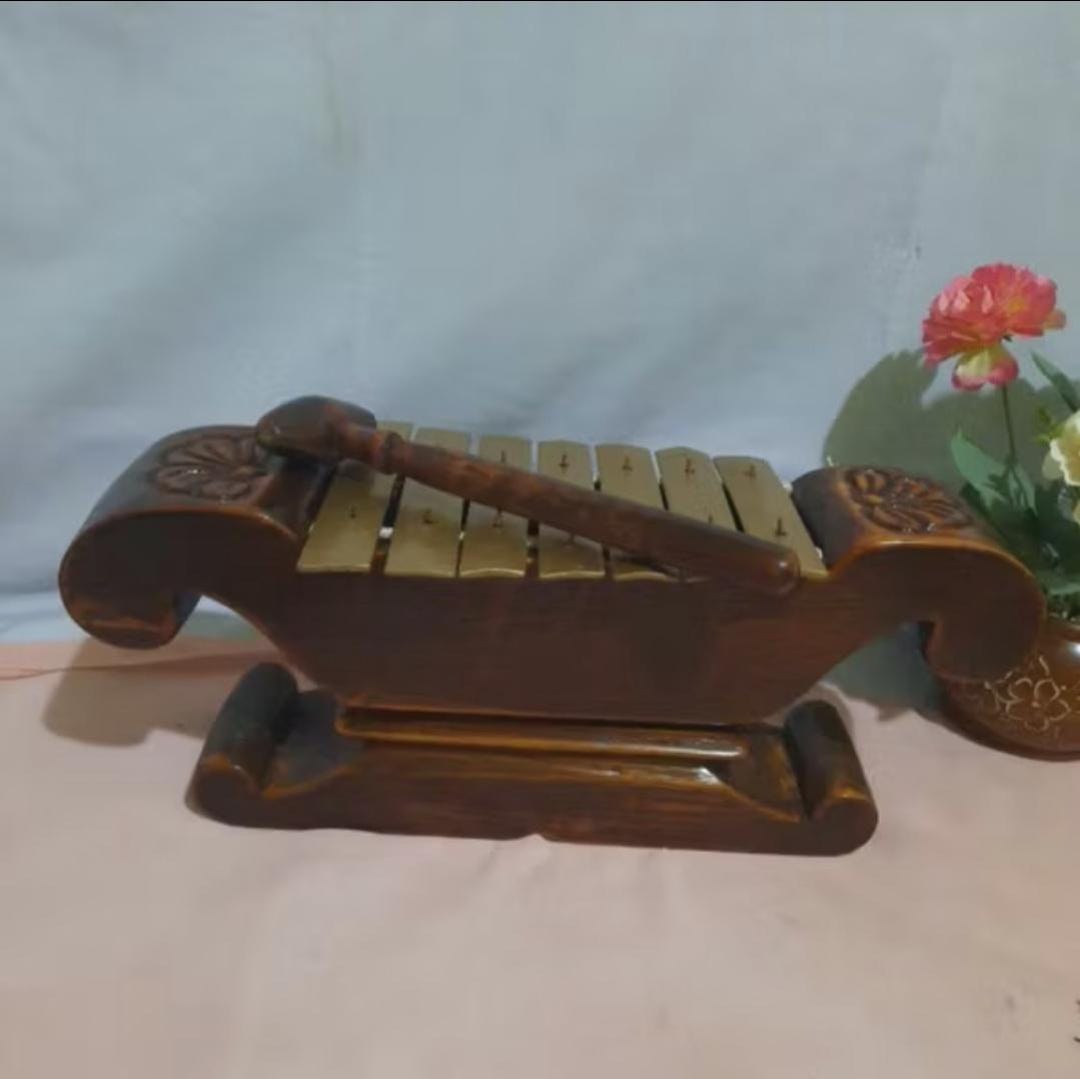 Mini Javanese Gamelan Saron | Handcrafted Playable Instrument 35cm ...
