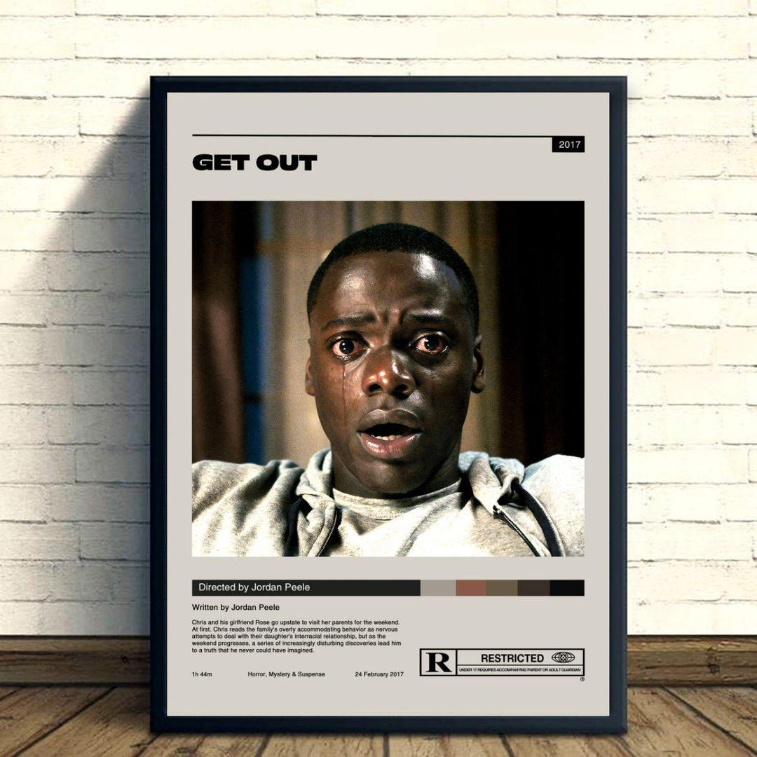 Get Out Movie Poster: Retro Minimalist Art Print - Etsy