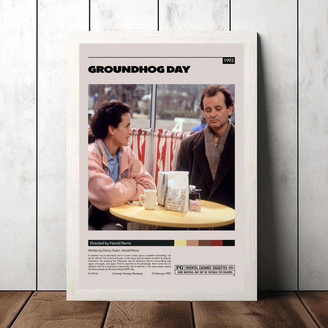Groundhog Day Movie Poster, Bill Murray Art Print - Etsy
