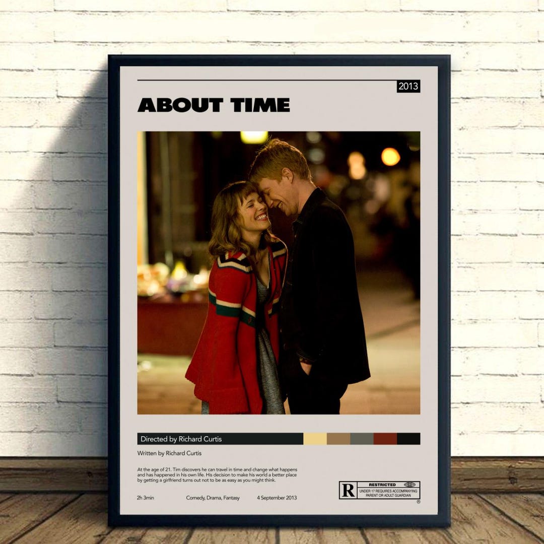 About Time Movie Poster | Minimalist Retro Art Print - Etsy
