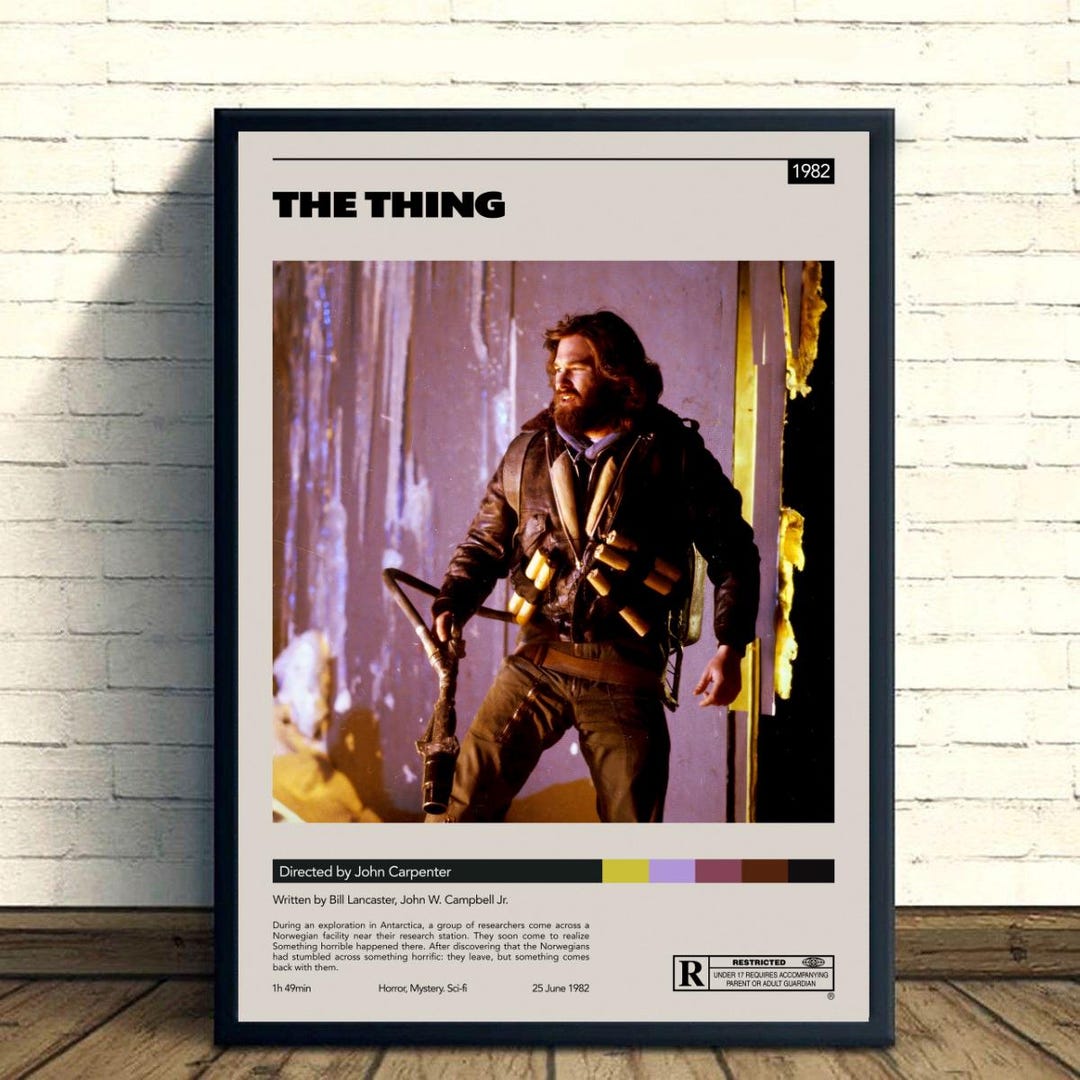 The Thing Movie Poster | Retro Vintage Art Print - Etsy