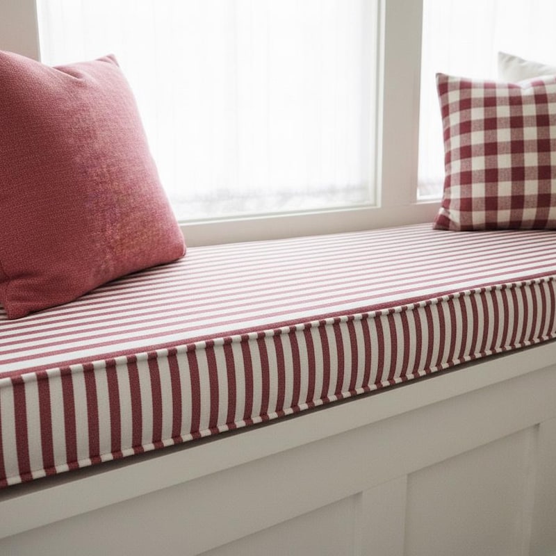 Piped Cushion Bench - Etsy UK