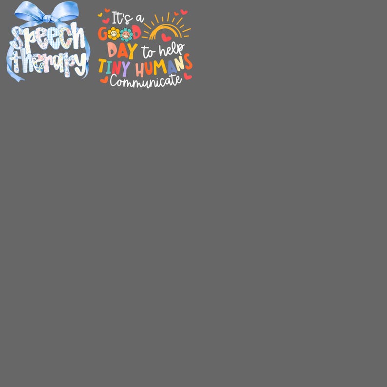 Speech Therapy PNG Bundle, Funny SLP School Clipart, Speech Language ...