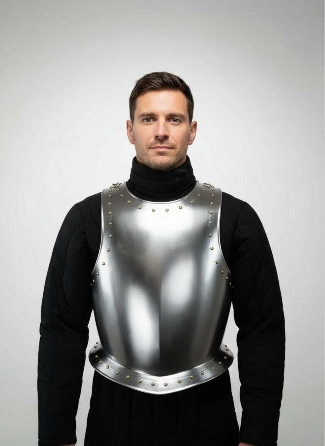 Medieval Knight Breastplate: Steel Crusader Armor, LARP Cosplay Costume ...