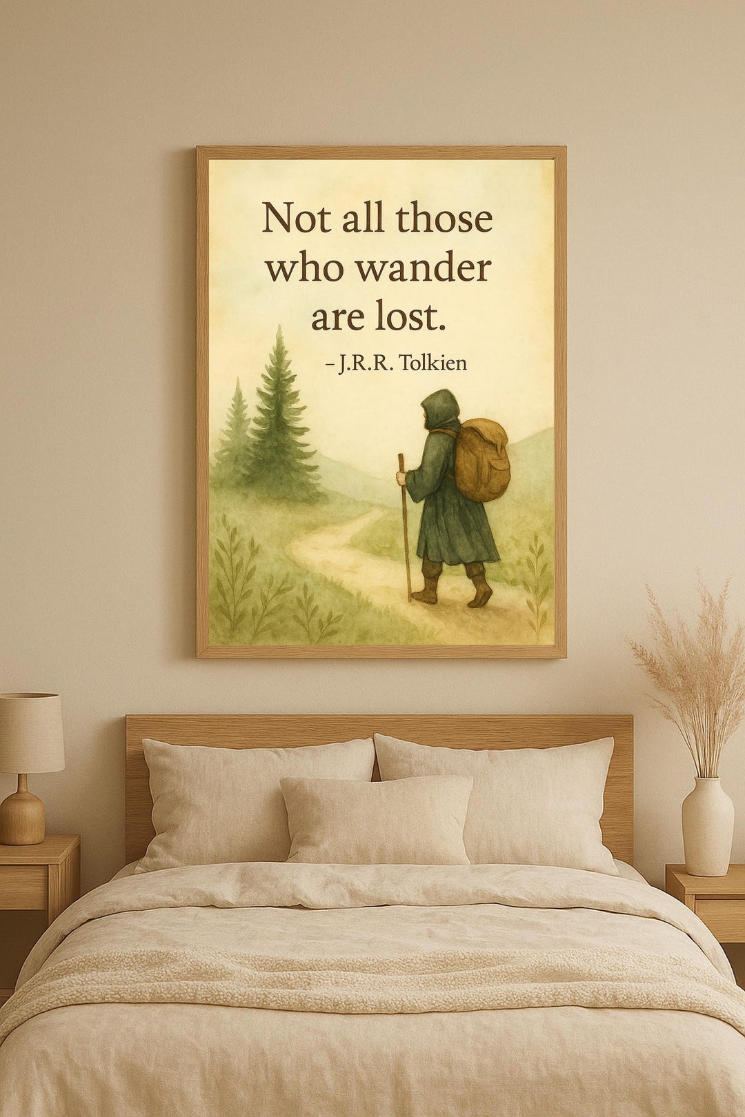 Printable Poster, Tolkien Quote, Watercolor Background, Book Lovers ...