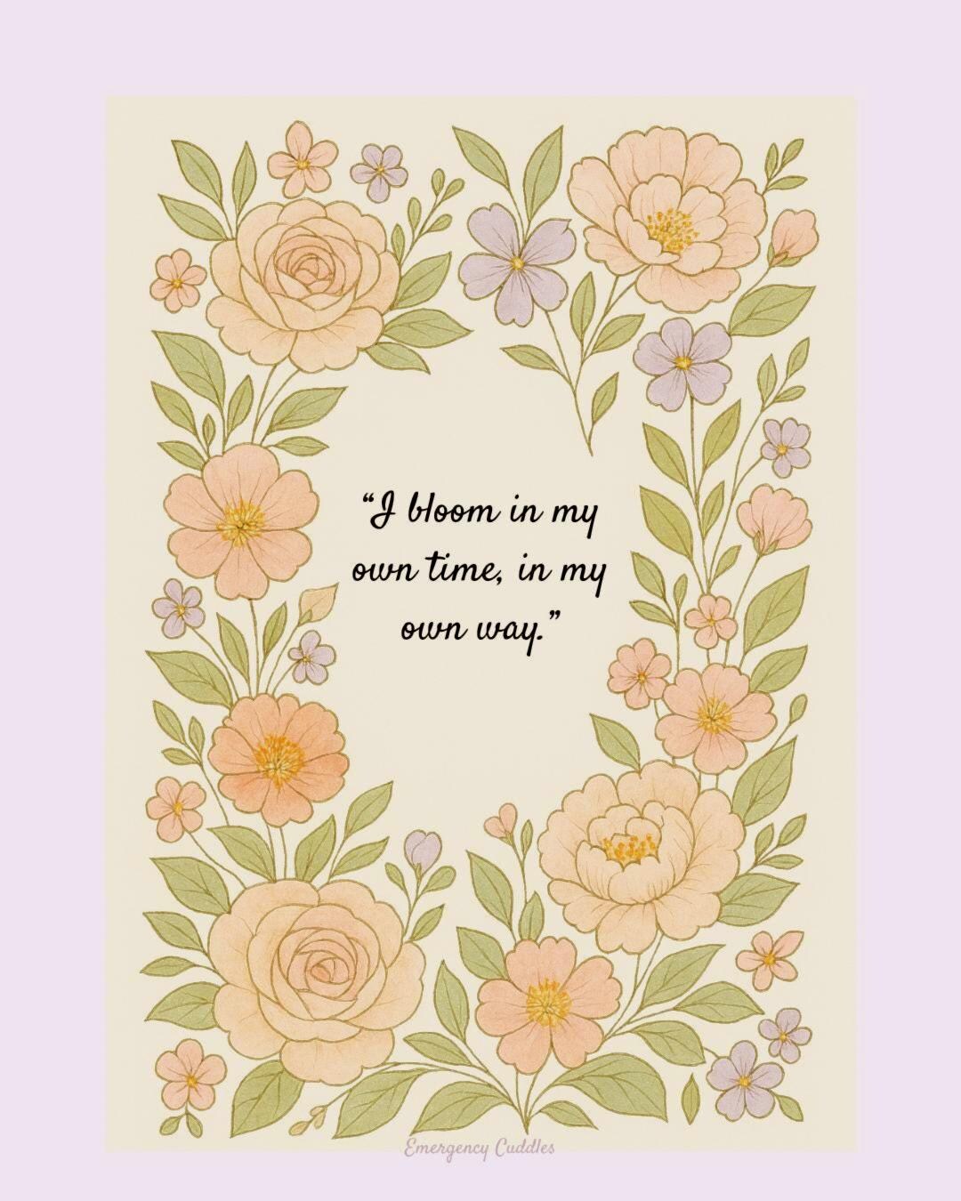 Boho Floral Wall Art - Affirmations & Poem Bundle – Healing Printable ...