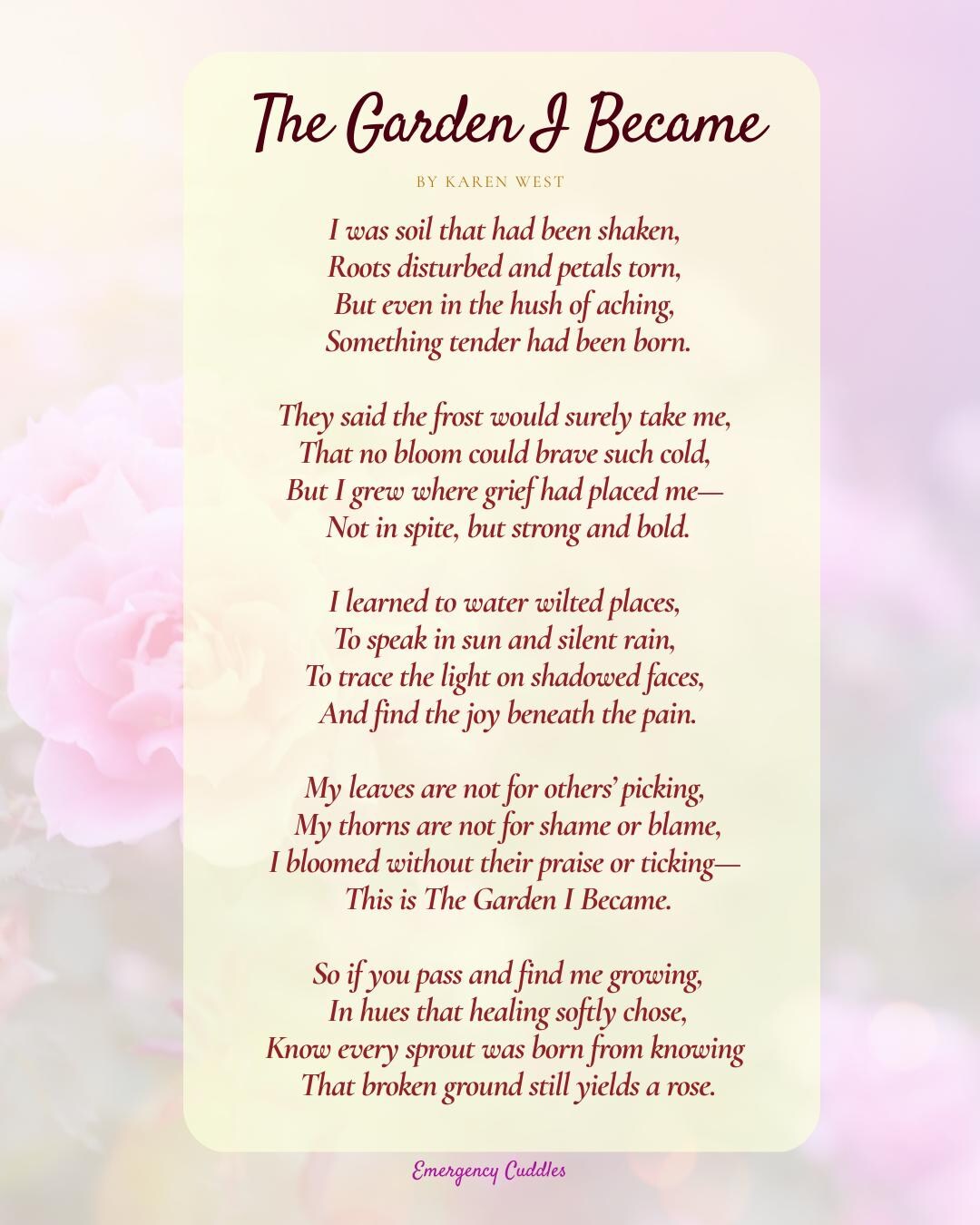 Affirmation Cards & Healing Poem: Printable Comfort Bundle (PDF ...