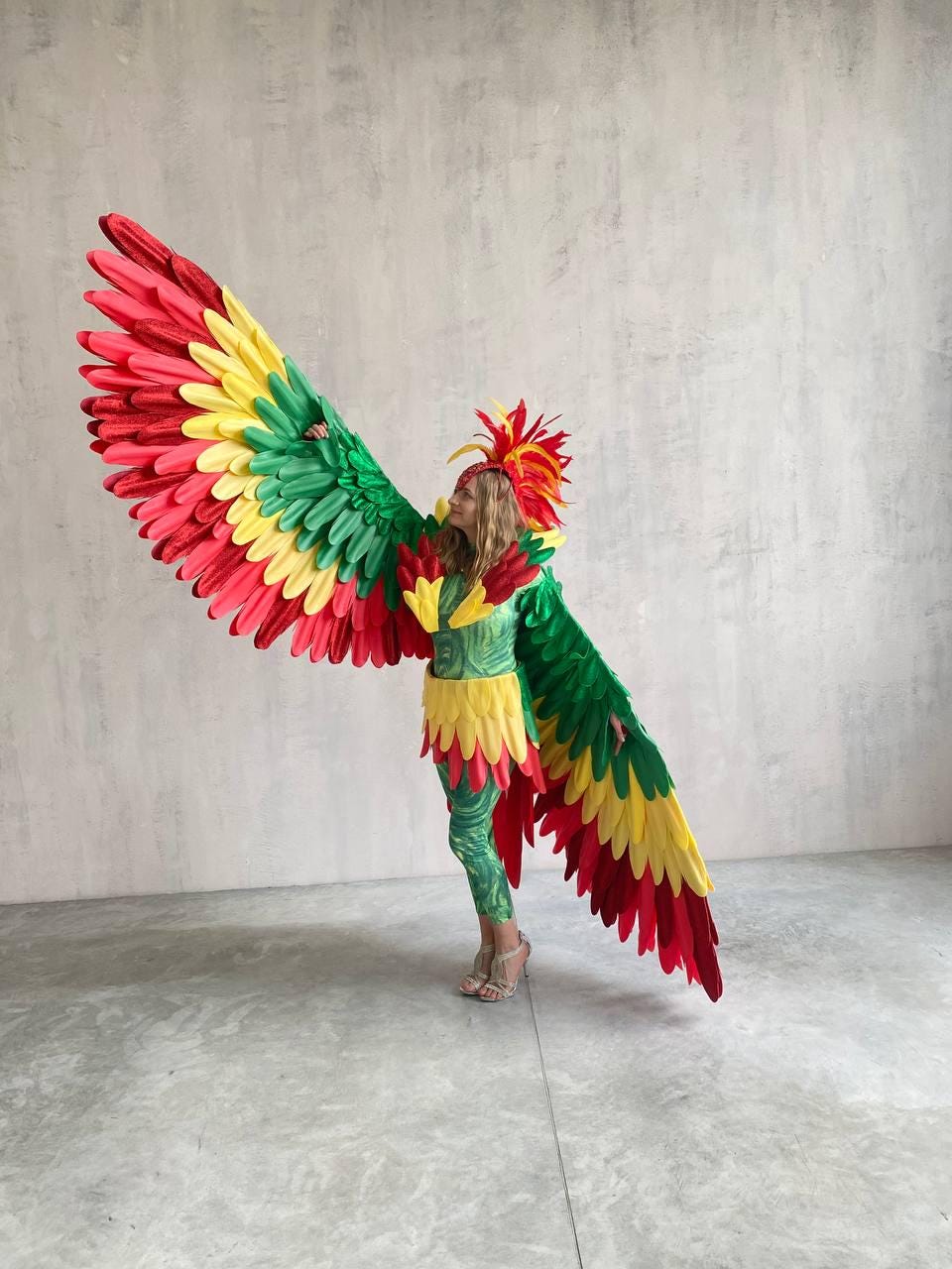 Parrot Wings Wings Angel Macaw Costume Wings, Parrot Wings Costume, Ara ...