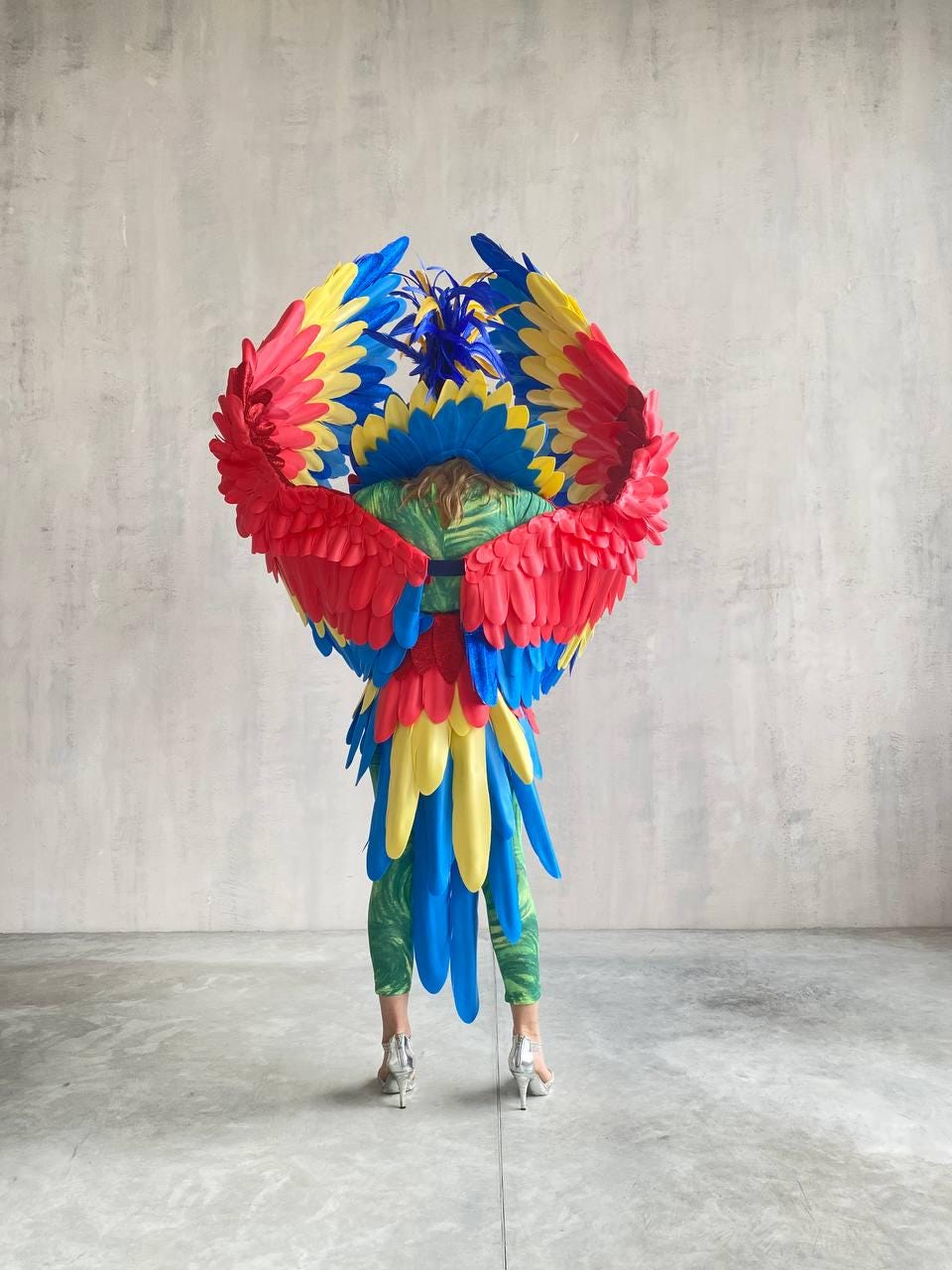 Parrot Wings Wings Angel Macaw Costume Wings, Parrot Wings Costume, Ara ...