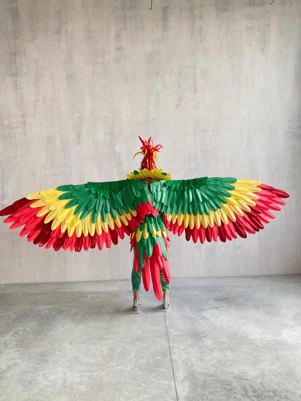 Parrot Wings Wings Angel Macaw Costume Wings, Parrot Wings Costume, Ara ...