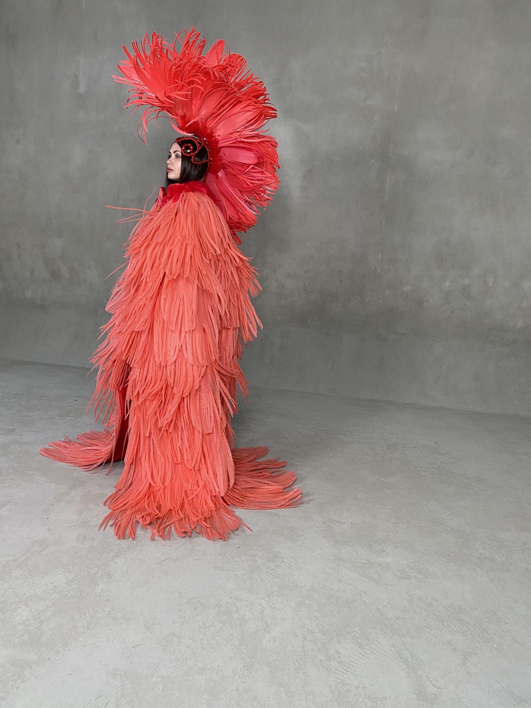 Big Red Cape, Angel Wings, Fostrich Feathe,frairy Wings for Photo ...