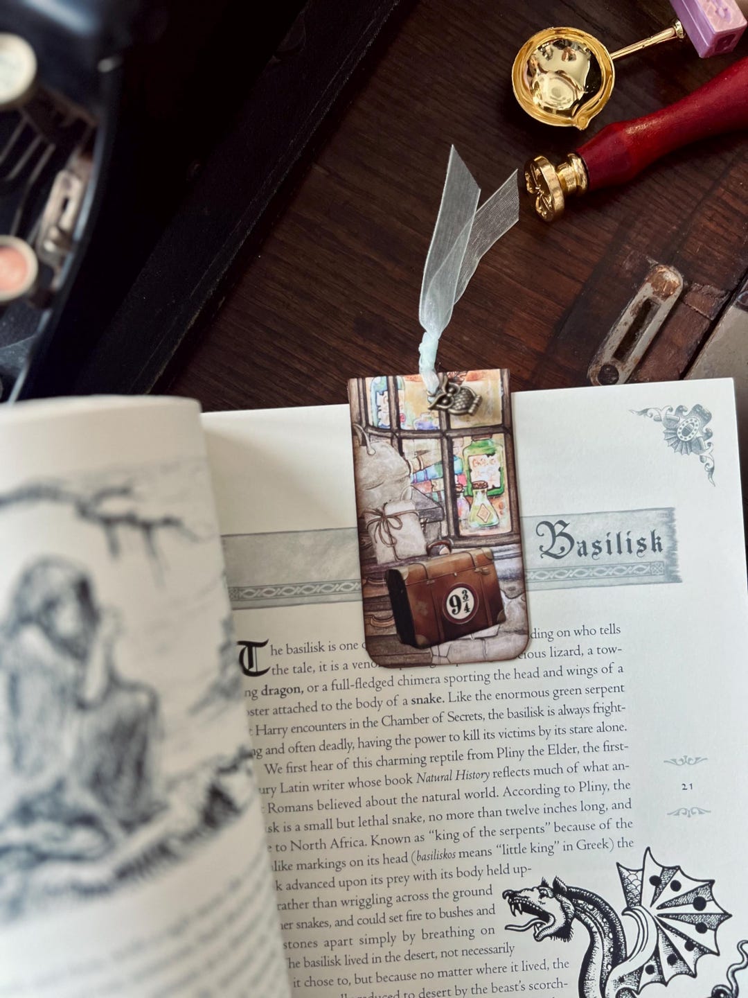 Wizards and Magic Magnetic Bookmark, Handmade - Etsy