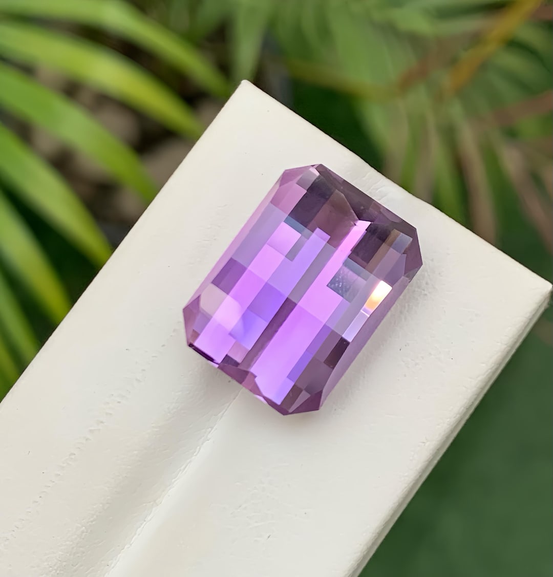 22.10ct Amethyst Pixel Cut Gemstone - Etsy
