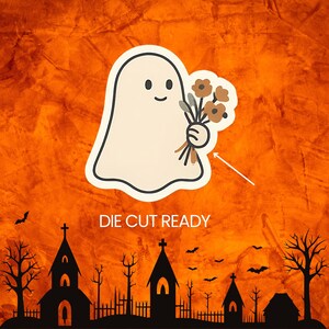 Cute Ghost Sticker Sheet Halloween Cute Ghost Stickers Cute Stickers ...
