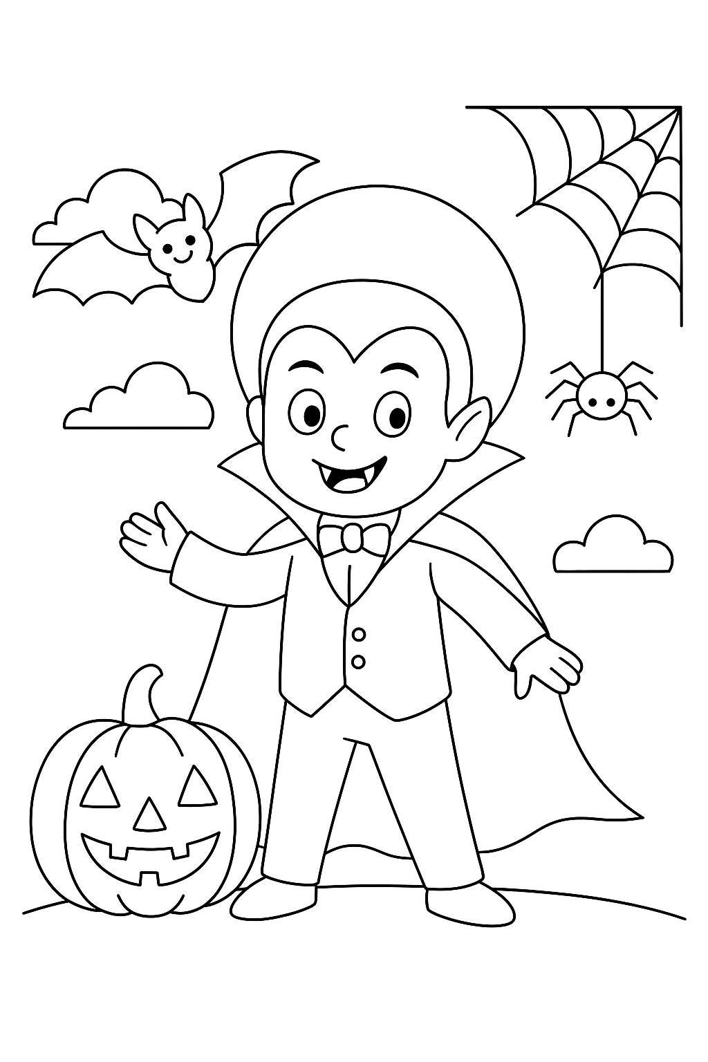 Spooky Halloween Coloring Pages for Kids (PDF) - Etsy Canada