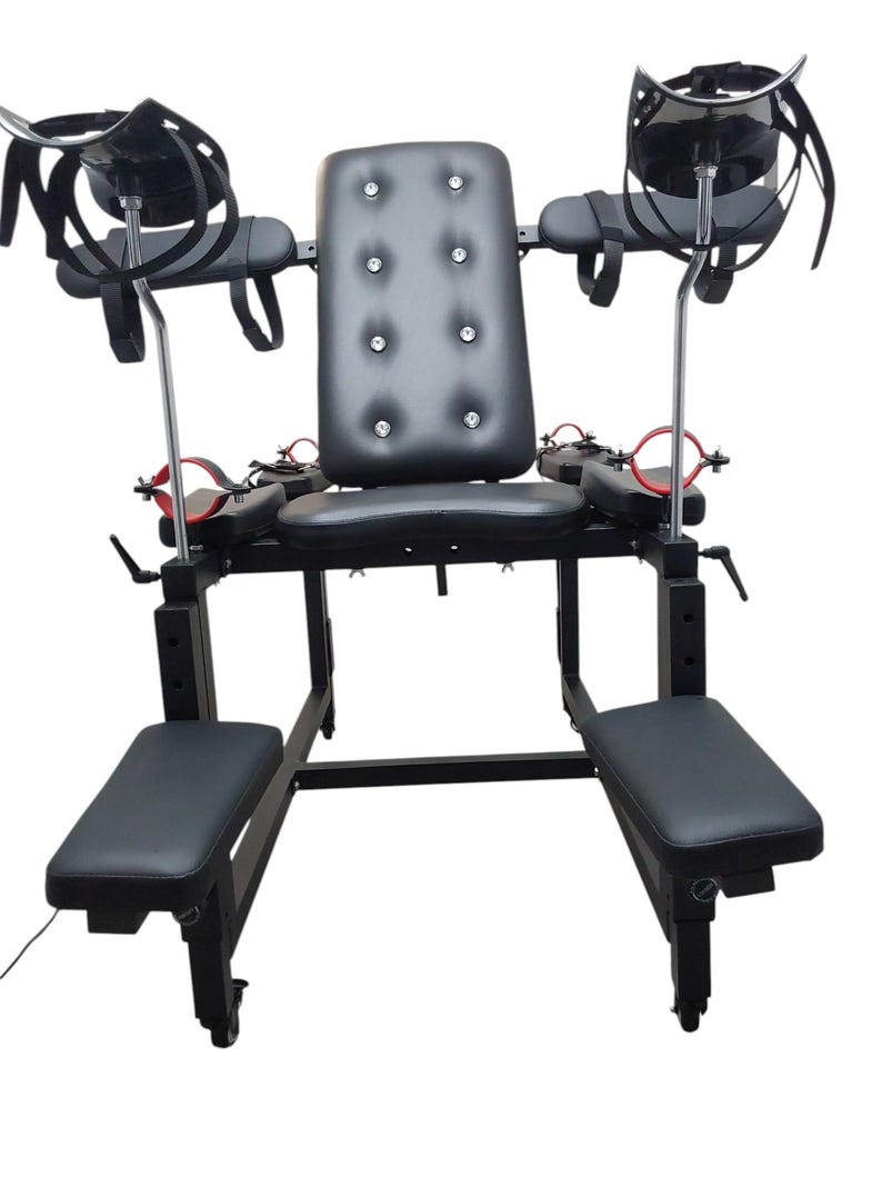 Multi-position BDSM Bench With Restraints, Adjustable Steel Frame - (1 ...